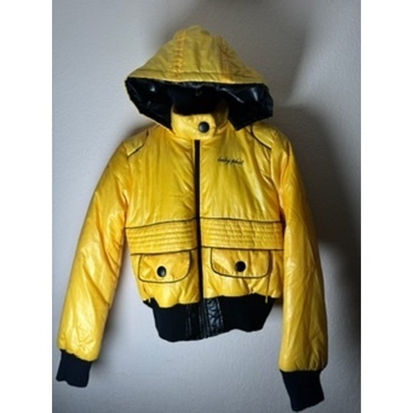 Baby Phat | Jackets & Coats | Baby Phat Yellow Puffer Jacket Womens ...